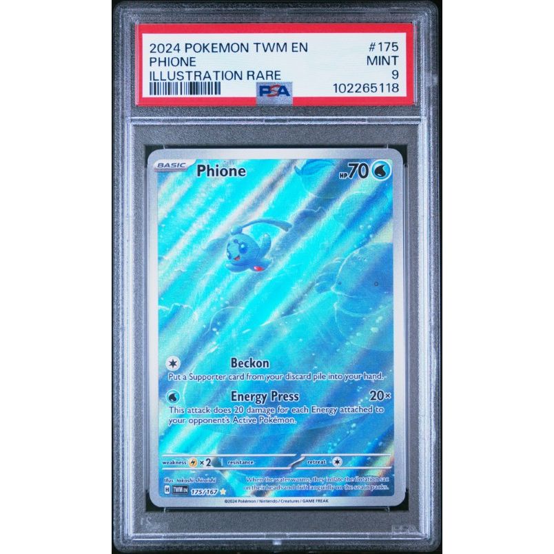 2024 Pokemon Twm En-Twilight Masquerade #175 Phione Illustration Rare