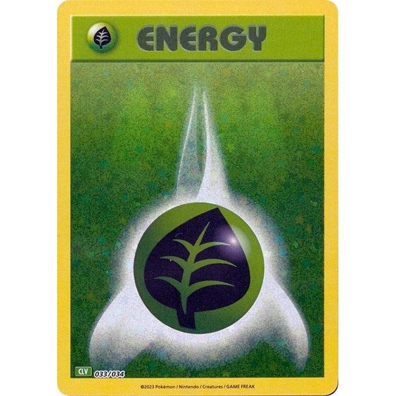 Pokemon Trading Card Game Classic - 033/034 Basic Grass Energy Classic ...