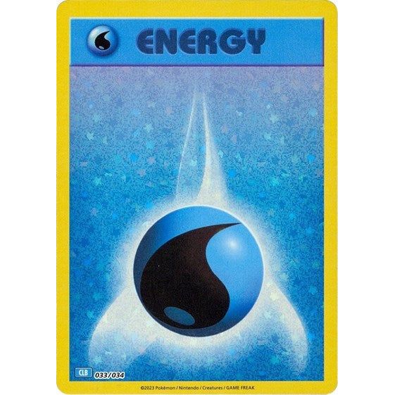Pokemon Trading Card Game Classic - 033/034 Basic Water Energy Classic ...